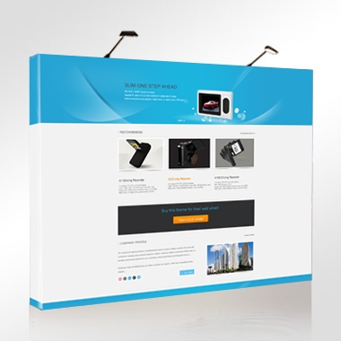 Pop Up Display 4x3 Straight Fabric - SGBANNER.com